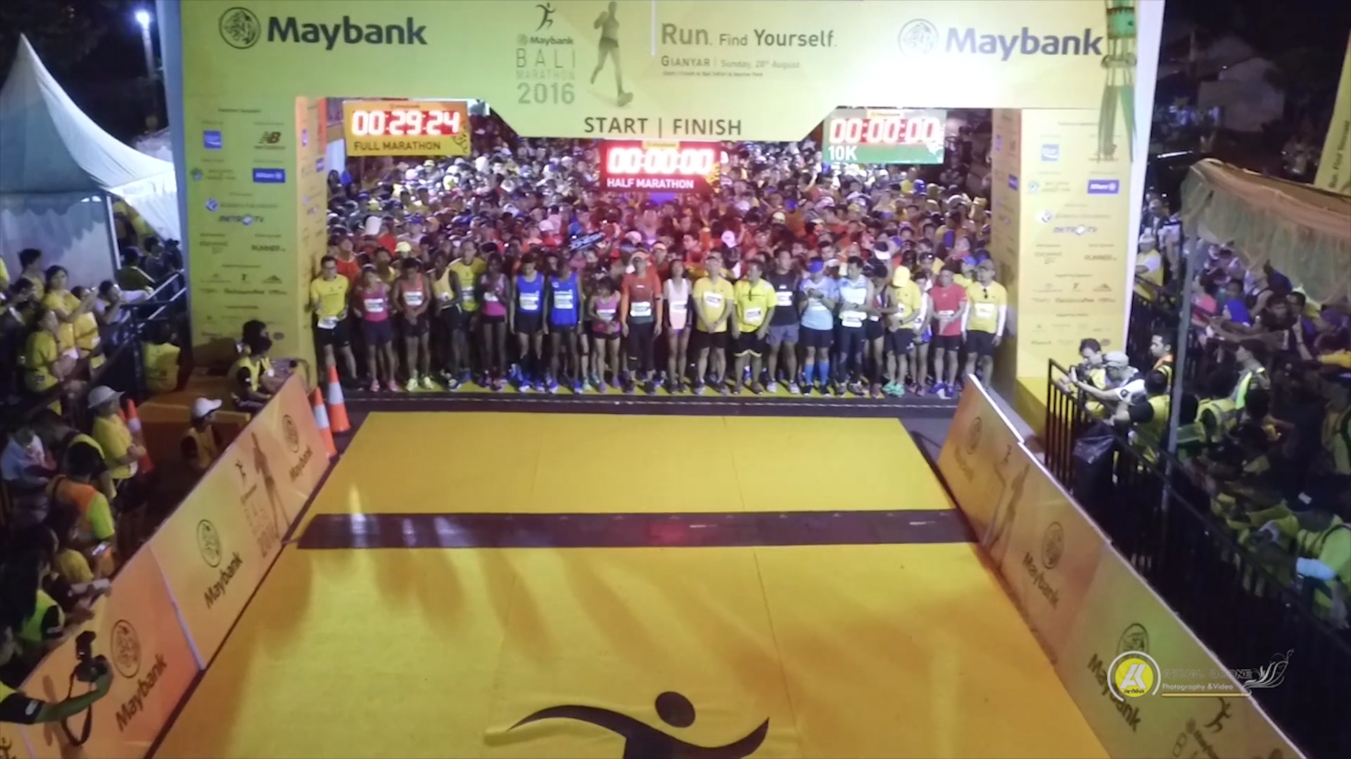 Aerial Video Maybank Bali Marathon 2016 - EyeSky.ID