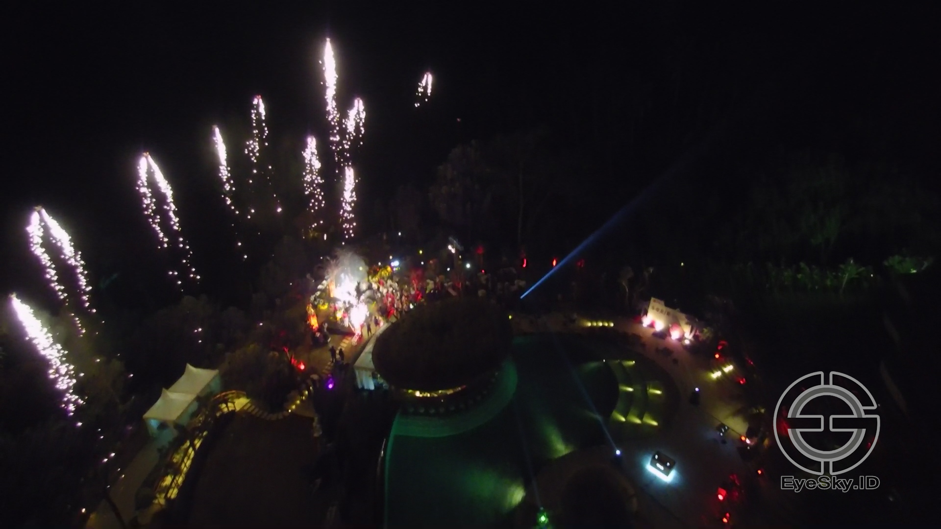 10 Drone Flying With Fireworks in Bali - EyeSky.ID